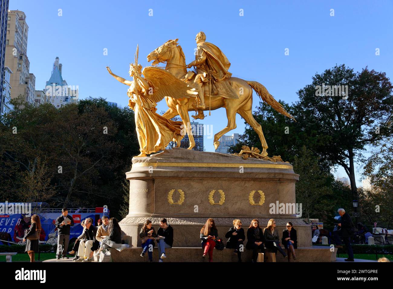 William Tecumseh Sherman memorial at Grand Army Plaza, Manhattan ...