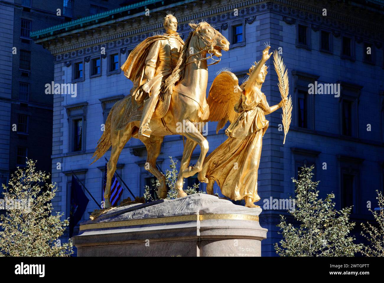 William Tecumseh Sherman Memorial at Grand Army Plaza, Manhattan ...