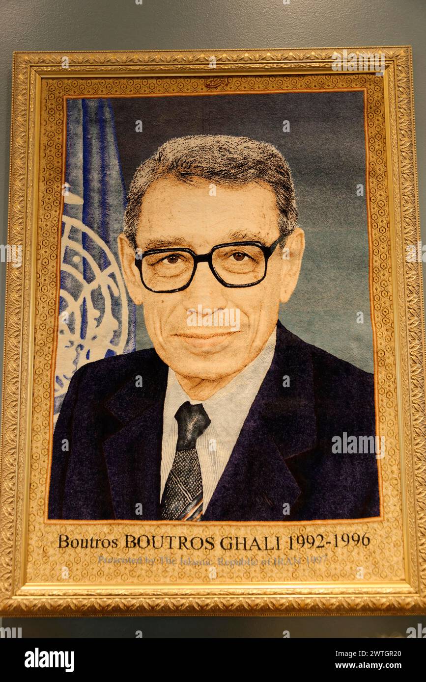 Portrait BOUTROS GHALI, former Secretary-General of the United Nations ...