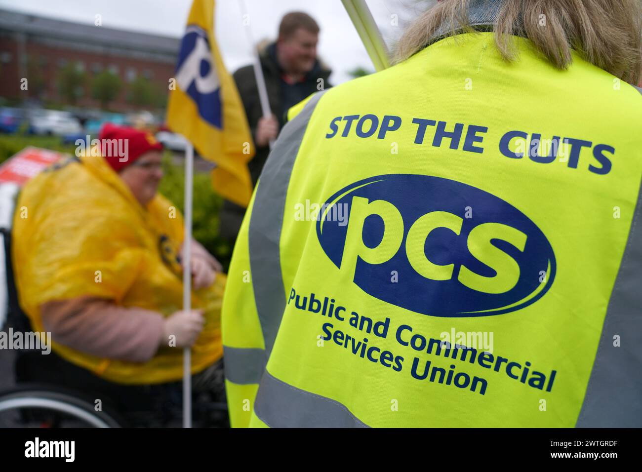 File photo of members of the Public and Commercial Services union (PCS ...