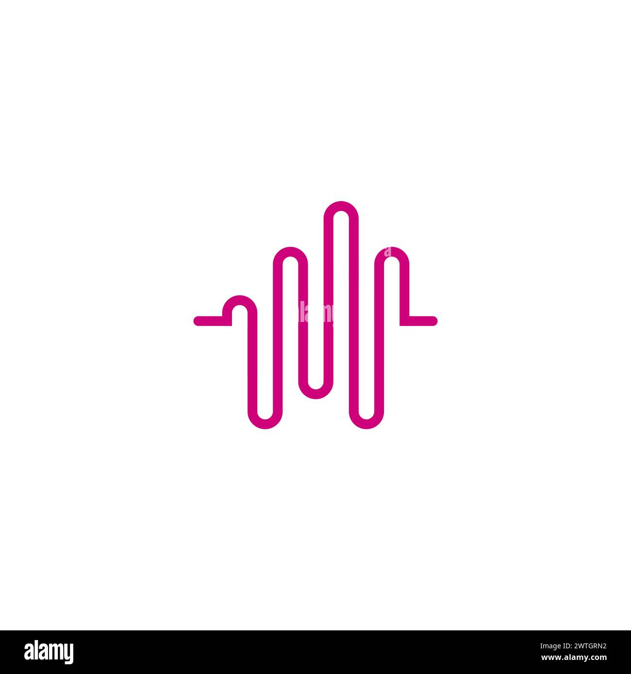 M Voice Logo Design. M Audio Logo Stock Vector Image & Art - Alamy