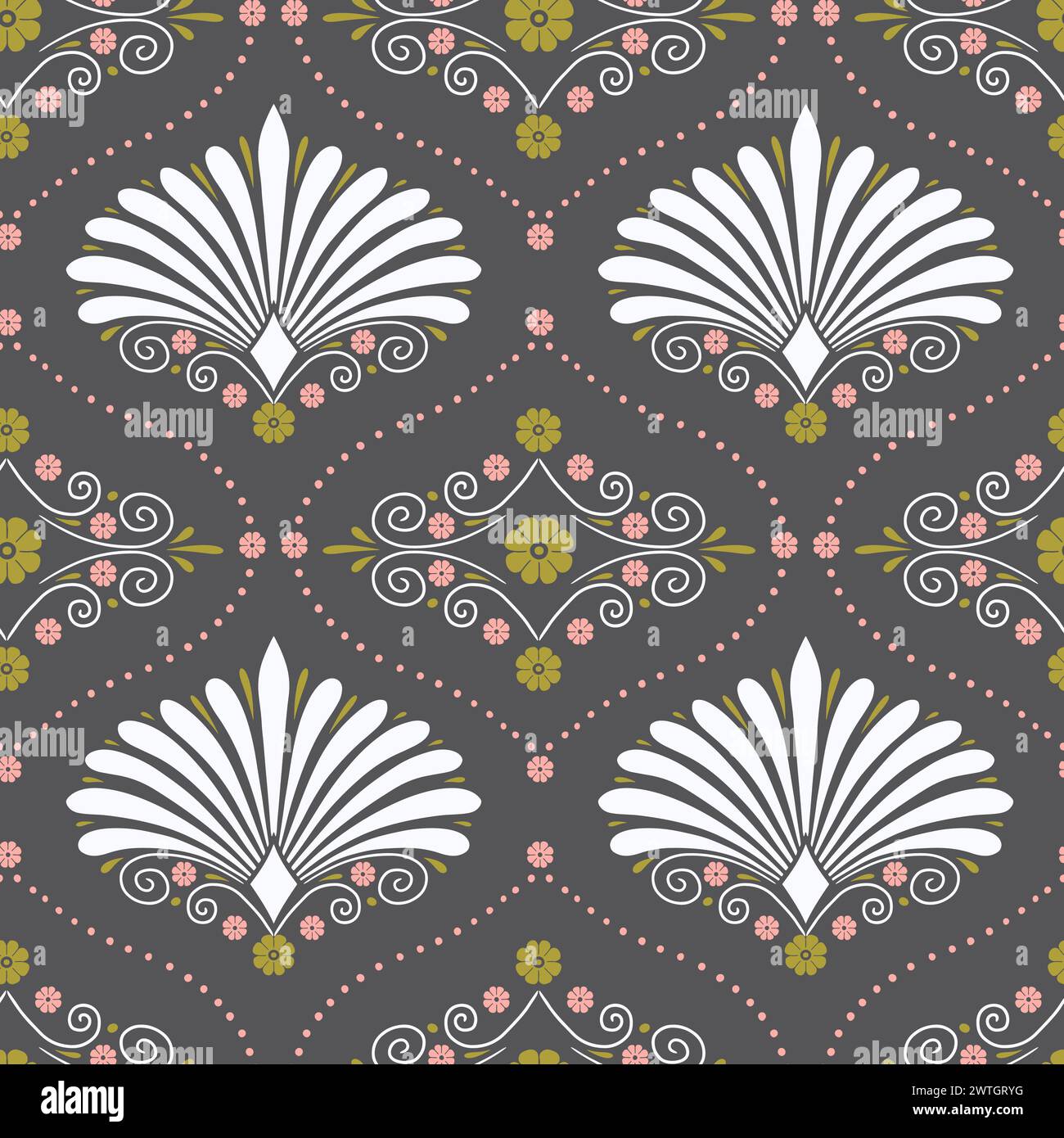 Anthemion decoration Stock Vector Images - Alamy