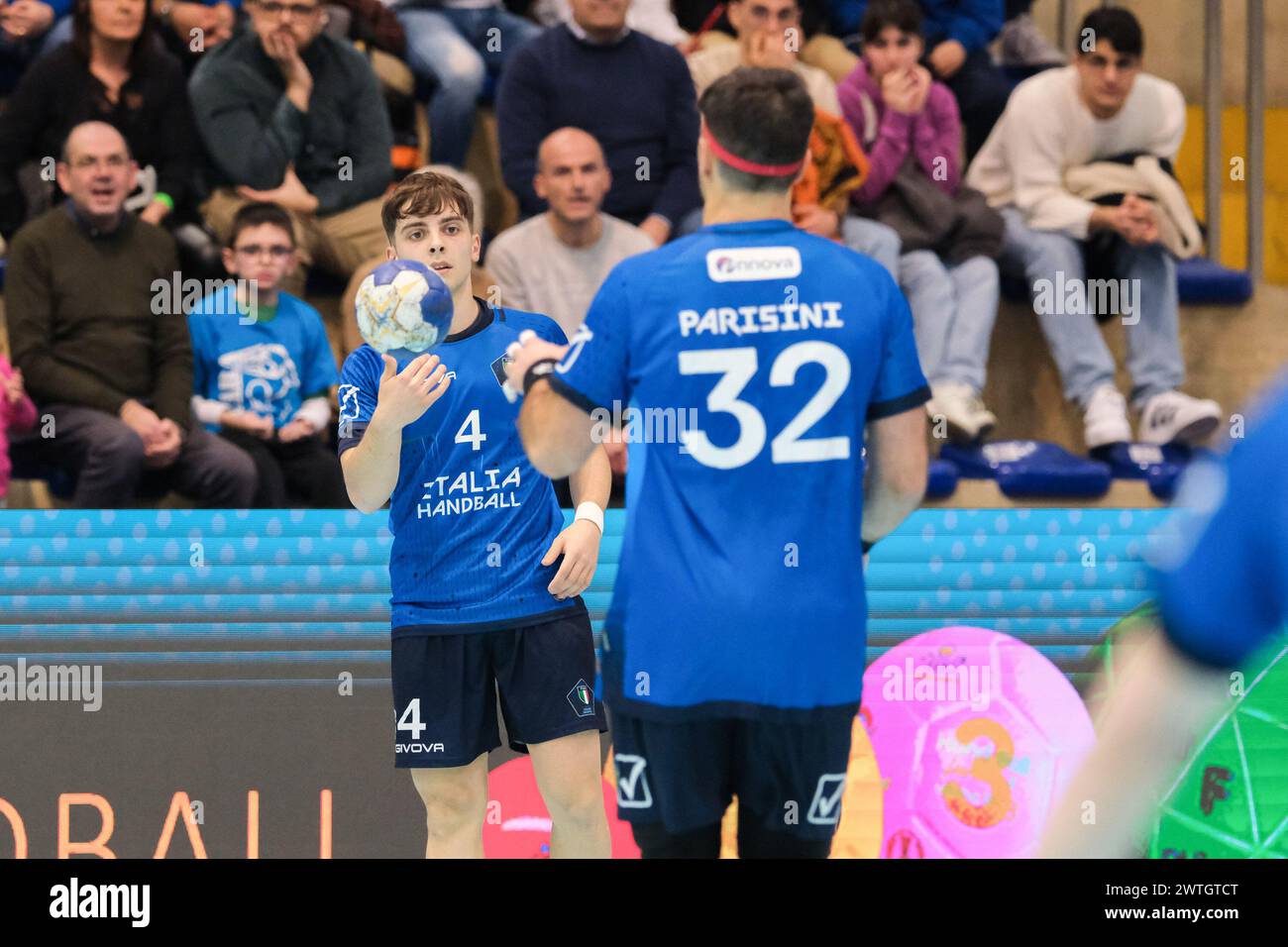 Pescara, Italy. 17th Mar, 2024. Tommaso De Angelis (L) and Andrea ...