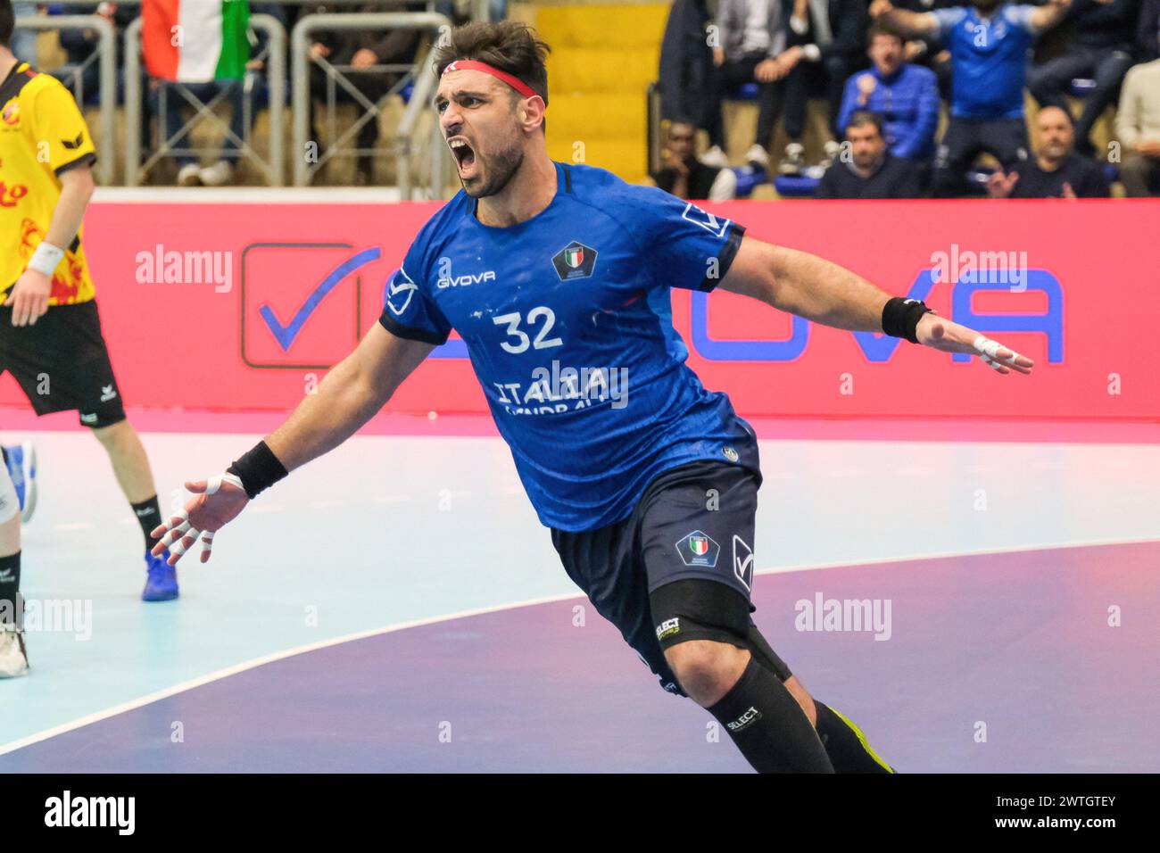 Pescara, Italy. 17th Mar, 2024. Andrea Parisini of Italy in action ...
