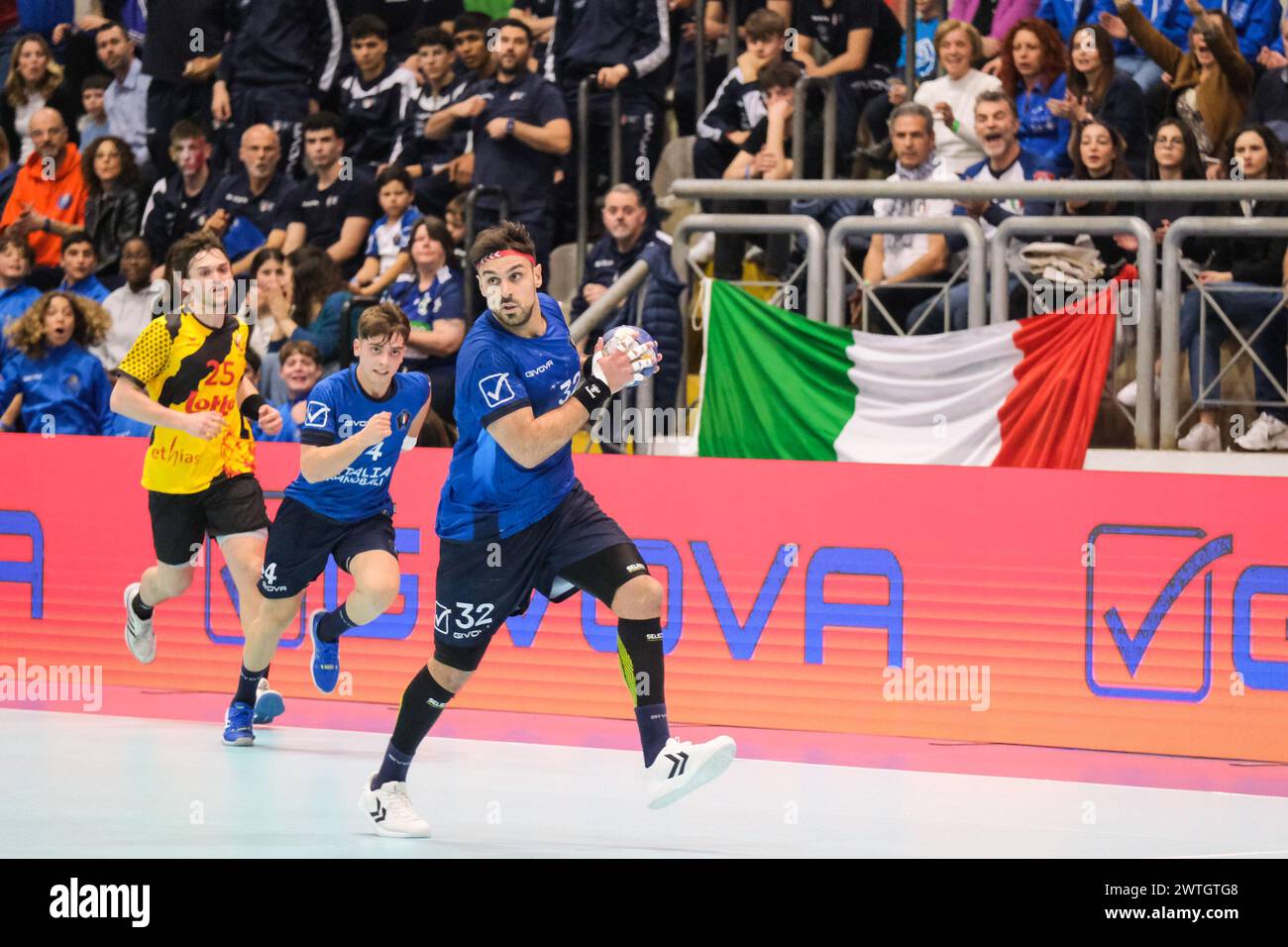 Pescara, Italy. 17th Mar, 2024. Andrea Parisini of Italy in action ...