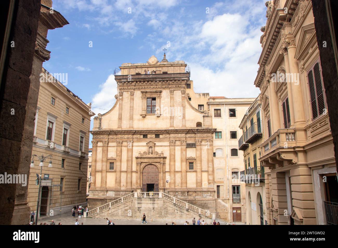 At Palermo, Italy, on october 2023, Santa Caterina d'Alessandria church ...