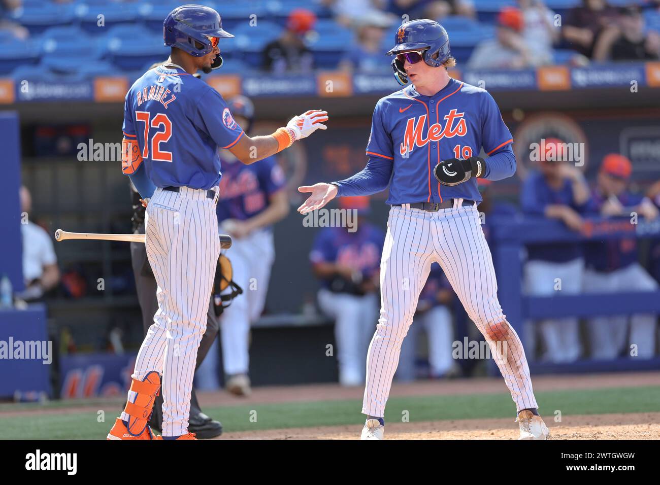 Port St Lucie, FL: New York Mets left fielder Alex Ramirez (72 ...