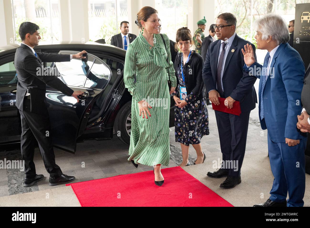 Dhaka, Bangladesh. 18th Mar, 2024. Crown Princess Victoria arrives at ...