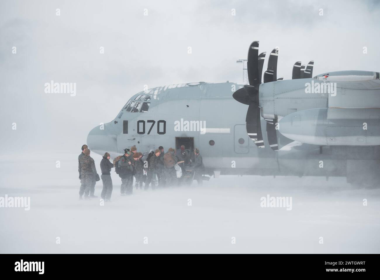 U.S. Marines with Marine Aerial Refueler Transport Squadron (VMGR) 252 ...