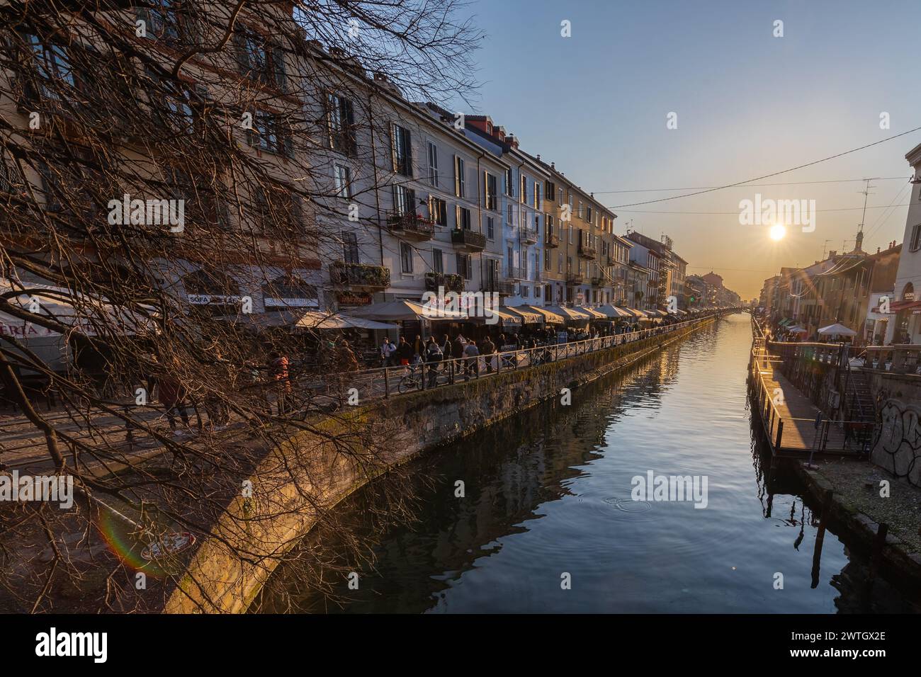 navigli are a system of interconnected canals in and around Milan and ...