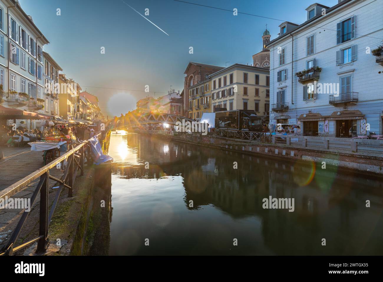 navigli are a system of interconnected canals in and around Milan and ...