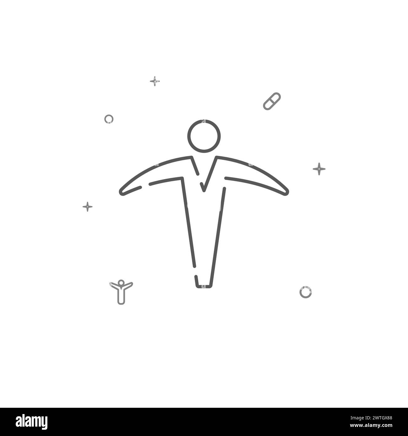 Gymnastic pictogram hi-res stock photography and images - Alamy