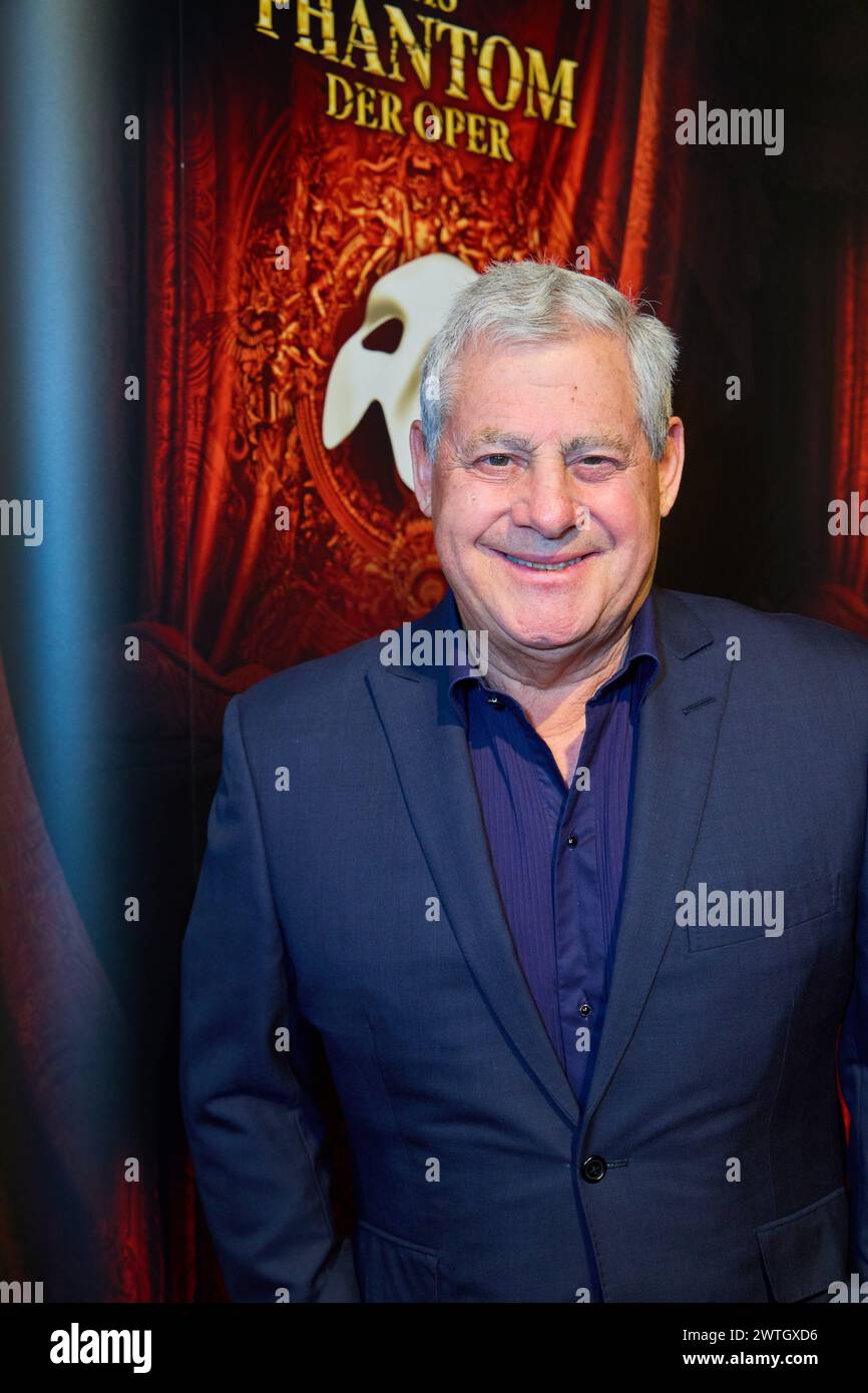 Sir Cameron MACKINTOSH, during premiere of the new production of " The Phantom of the Opera " at ...