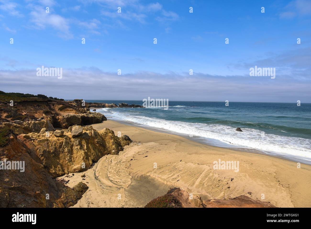 An Empty Beach along the Pacific Coast in Garrapata State Park - Big ...