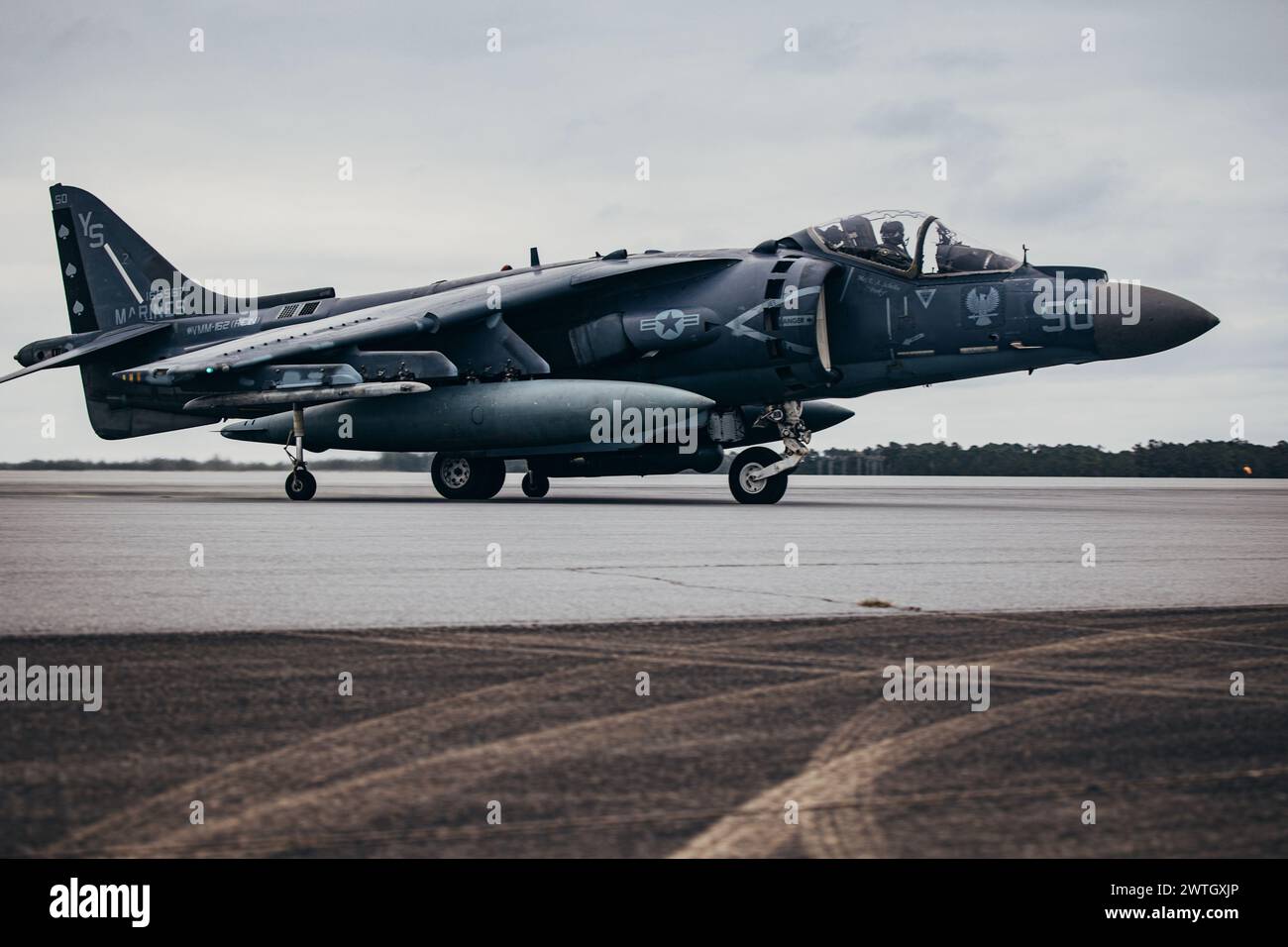 A U.S. Marine AV-8B Harrier assigned to Marine Attack Squadron 231 ...