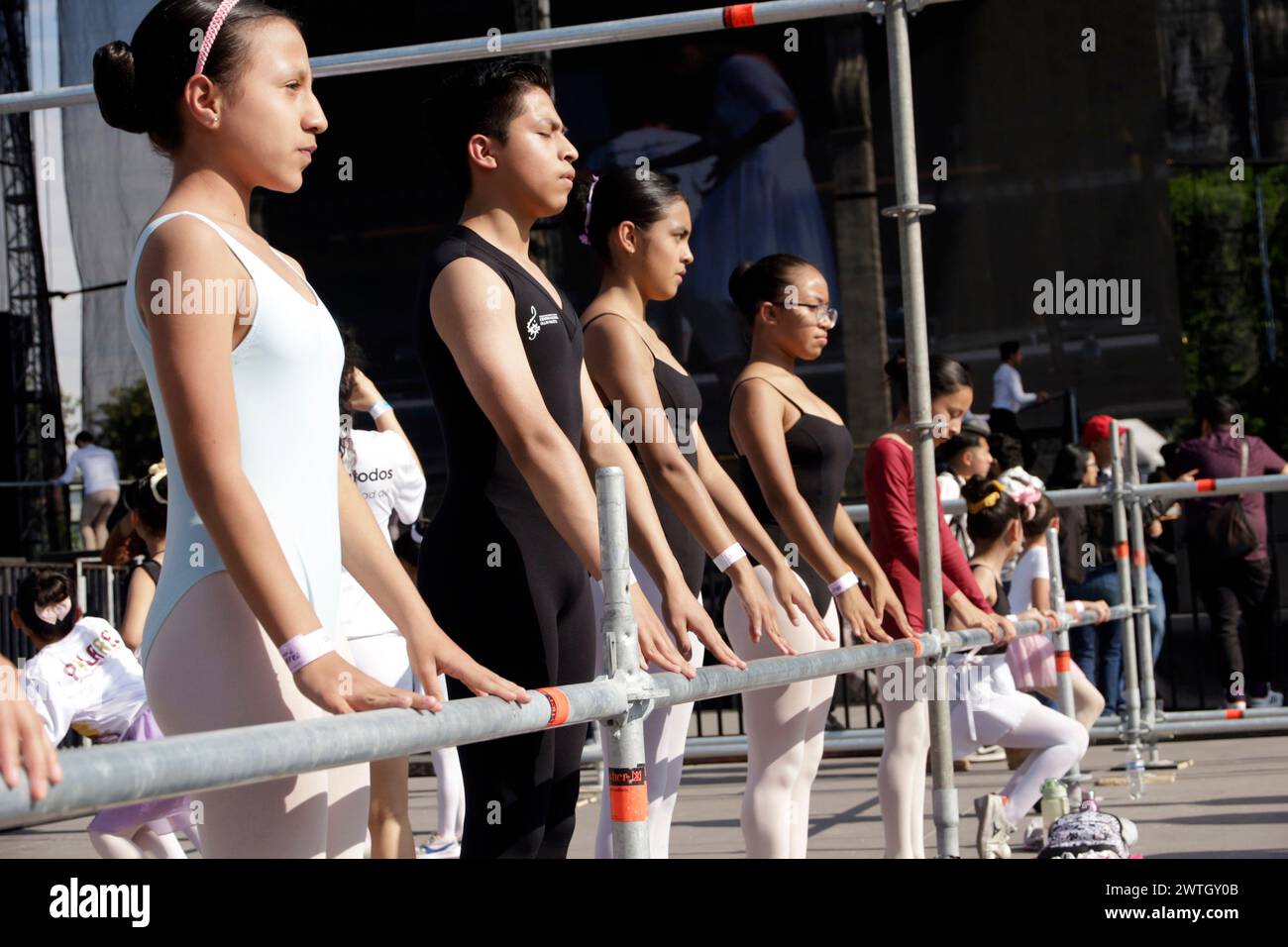 Mexico City, Mexico. 17th Mar, 2024. Female students from various dance ...