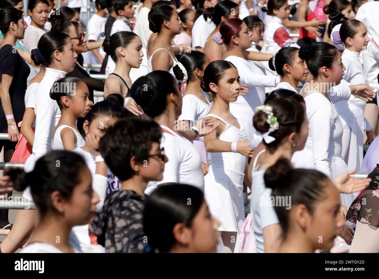 Mexico City, Mexico. 17th Mar, 2024. Female students from various dance ...