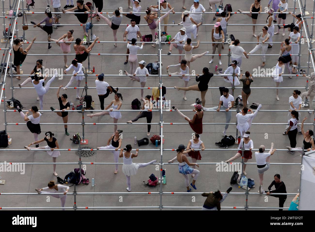 Mexico City, Mexico. 17th Mar, 2024. Female students from various dance ...