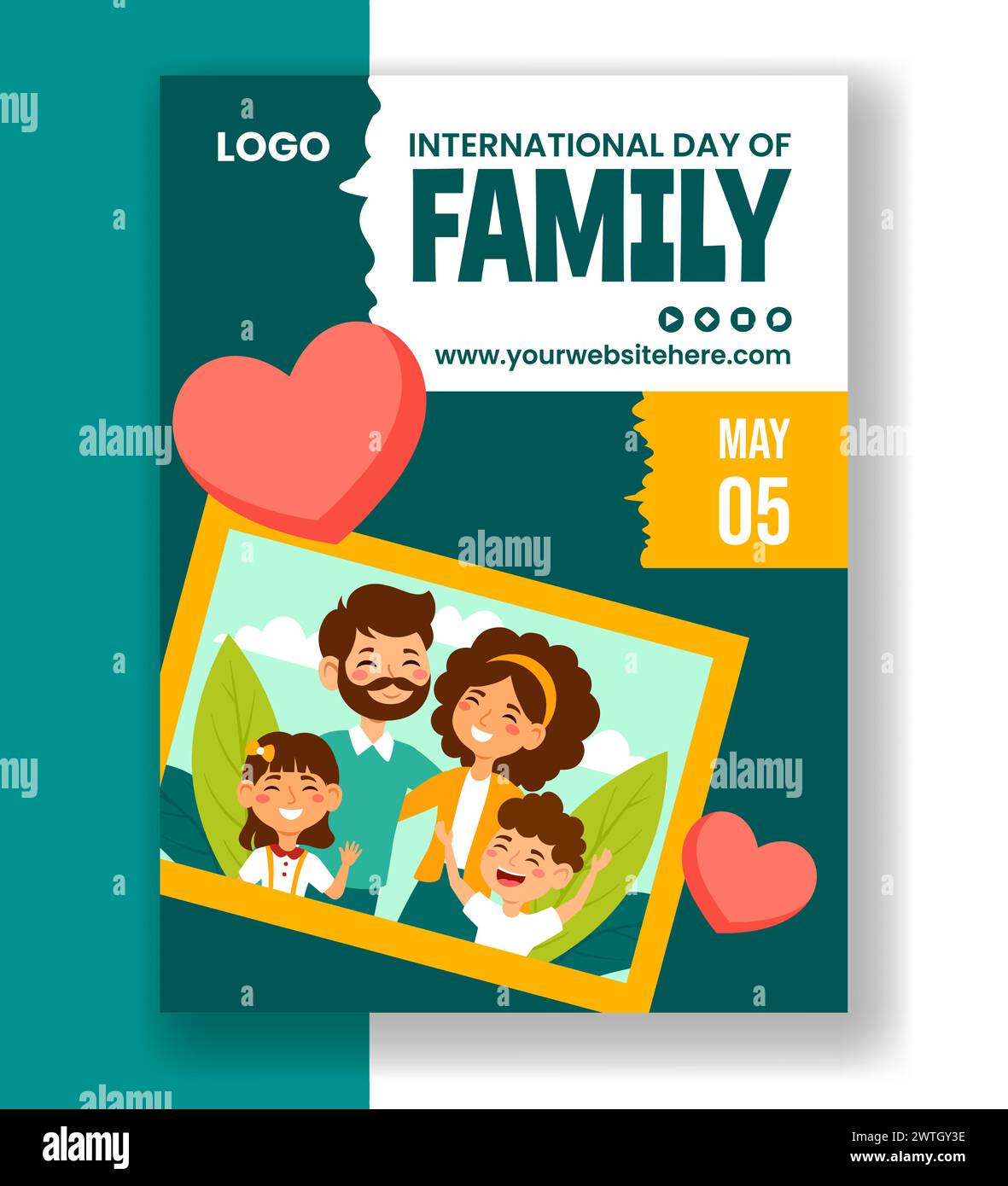 Smile family vertical Stock Vector Images - Alamy