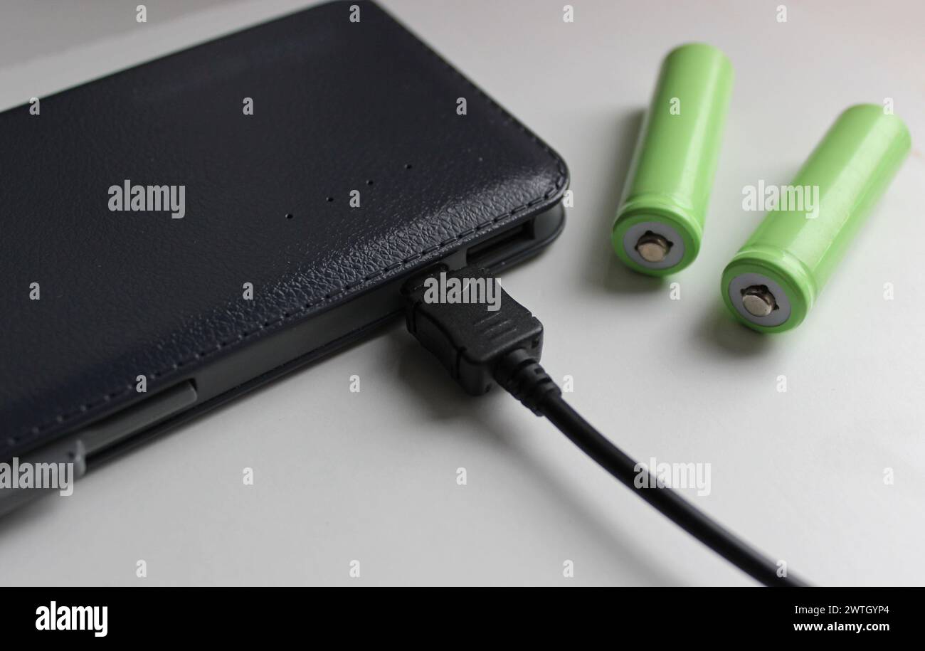 Two aa rechargeable batteries hi-res stock photography and images - Alamy