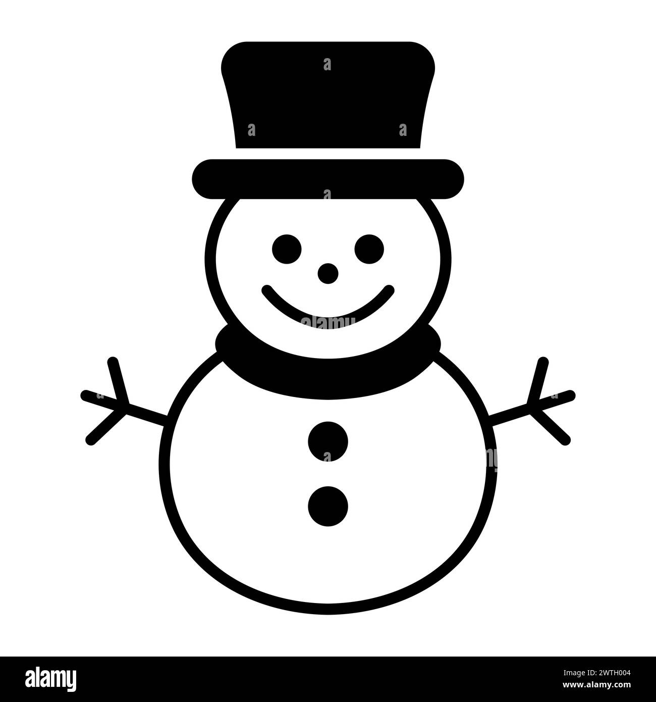 Snowman carrot nose Black and White Stock Photos & Images - Alamy