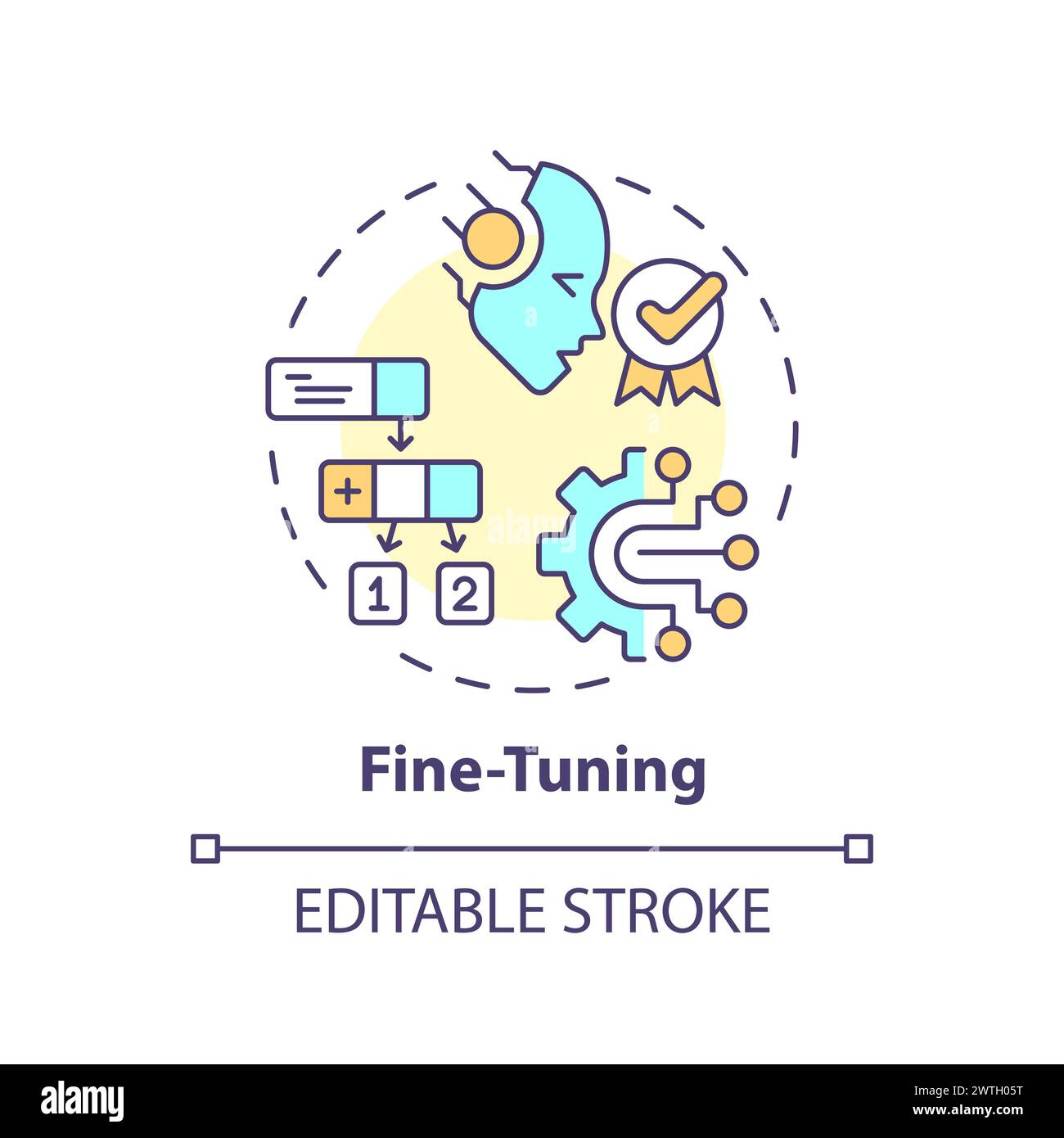Ai fine-tuning multi color concept icon Stock Vector Image & Art - Alamy Ai fine-tuning multi color concept icon Stock Vector Image & Art - Alamy