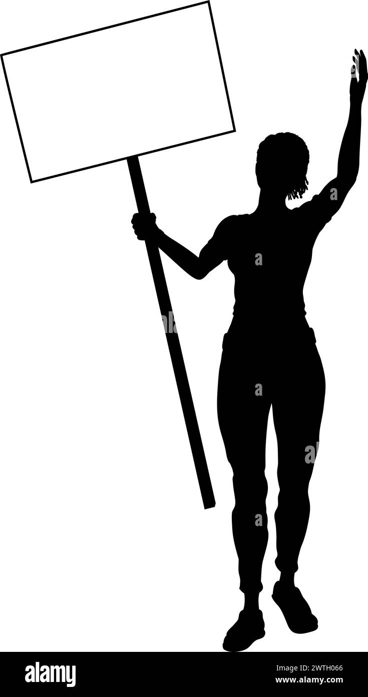 Civil rights protest picketing Stock Vector Images - Alamy