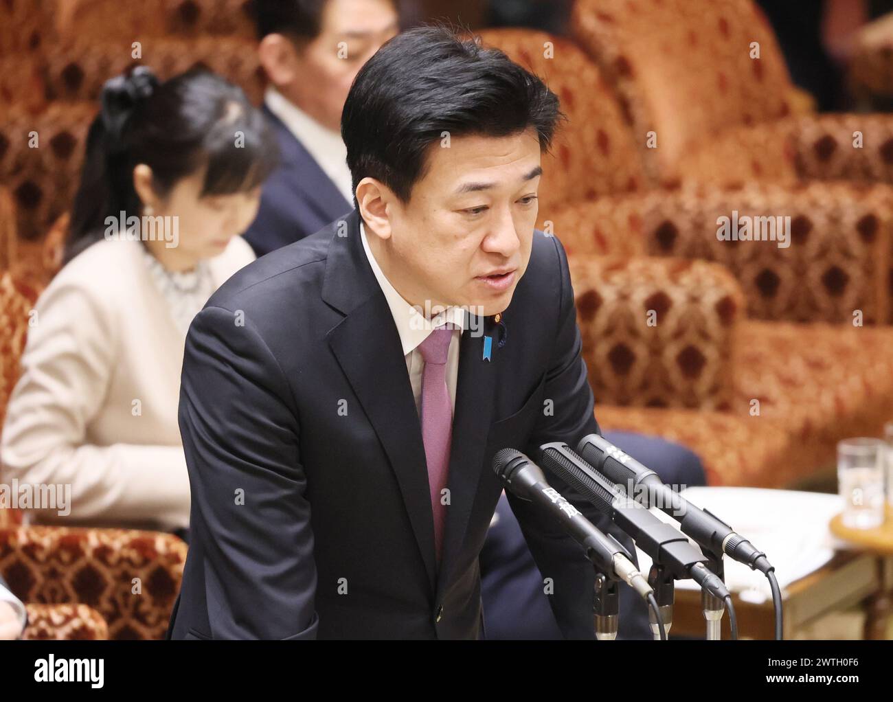 Tokyo, Japan. 18th Mar, 2024. Japanese Defense Minister Minoru Kihara ...