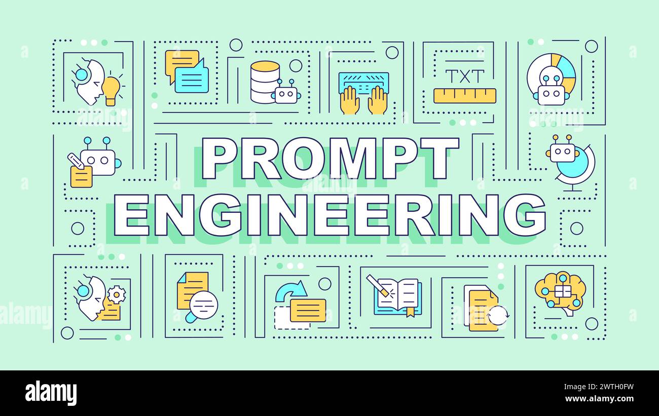Prompt engineering green word concept Stock Vector Image & Art - Alamy