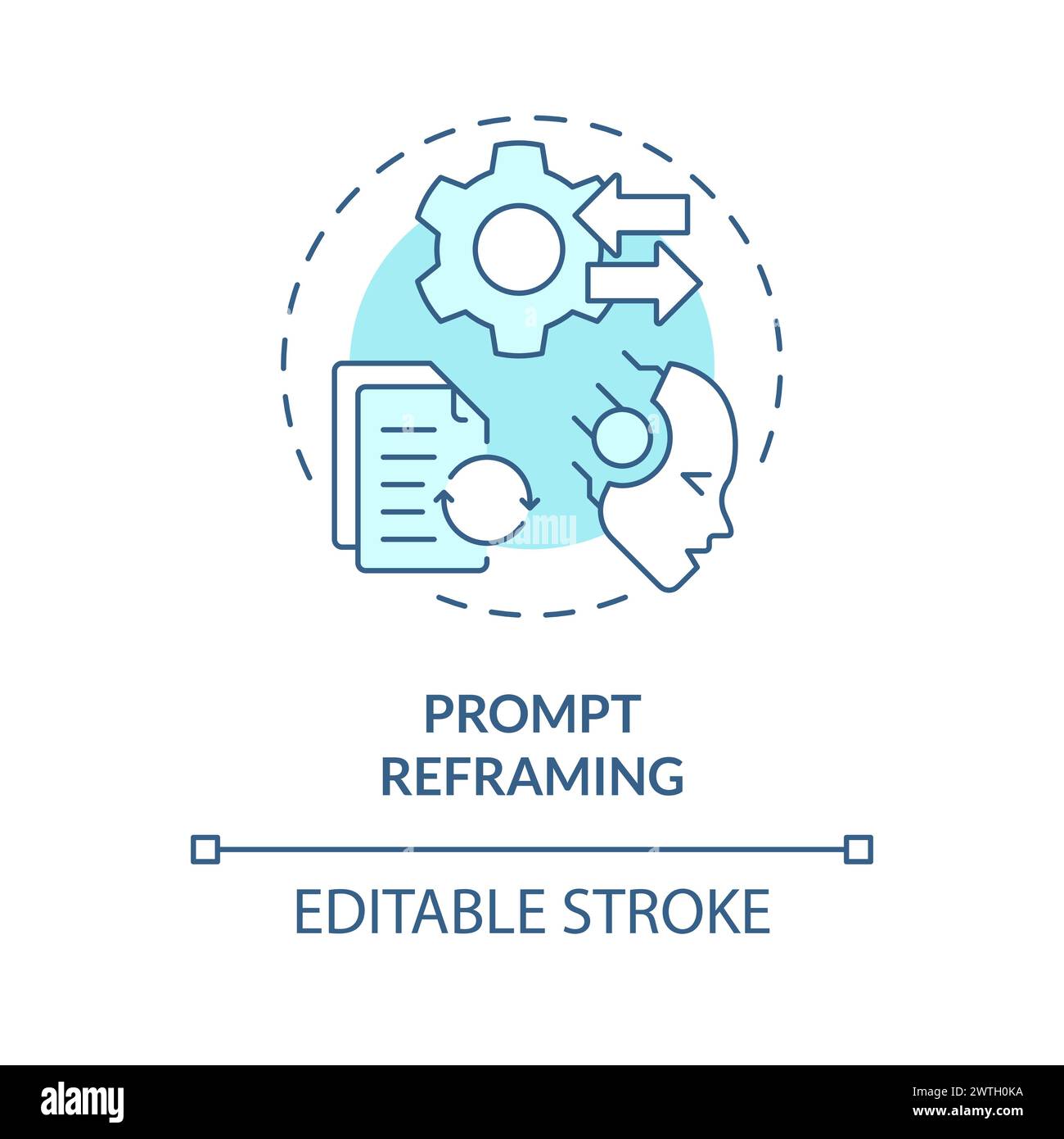 Prompt reframing soft blue concept icon Stock Vector Image & Art - Alamy Prompt reframing soft blue concept icon Stock Vector Image & Art - Alamy