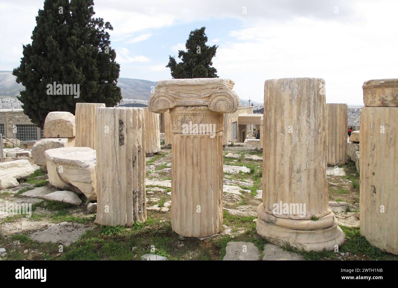 Large Groups of the Remains of Ionic Columns of Ancient Greek ...