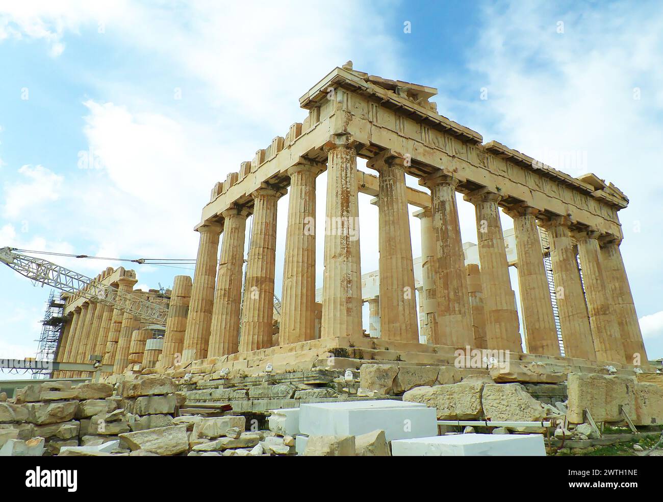 Incredible Parthenon Ancient Greek Temple, an Iconic Sanctuary on the Acropolis of Athens ...