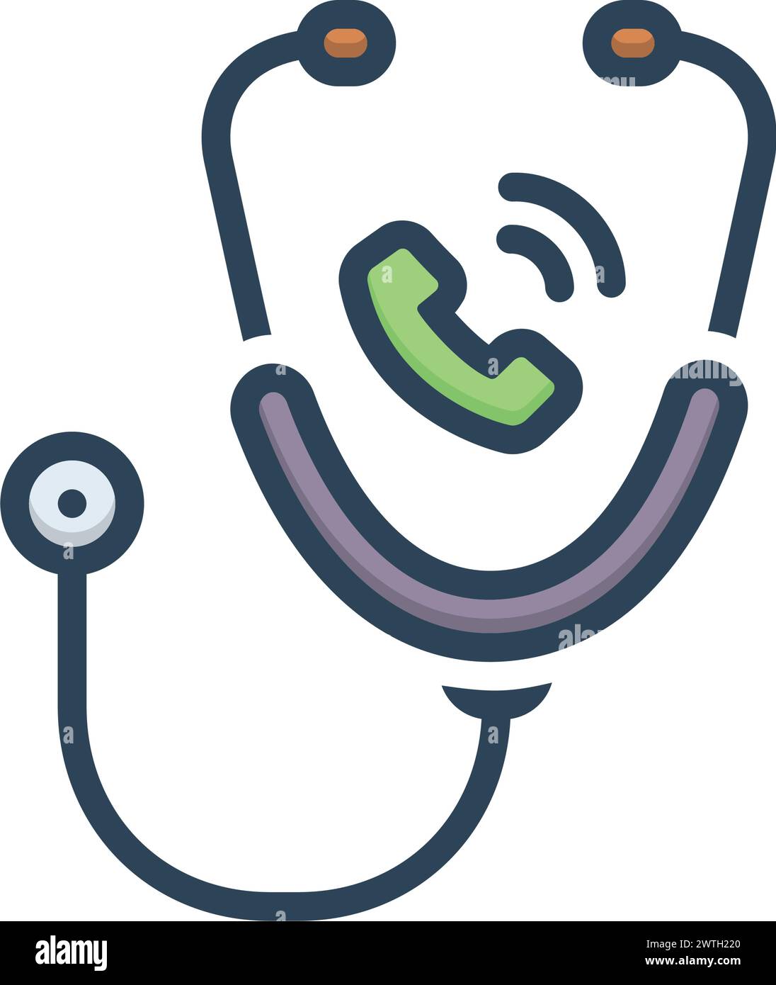Icon for call the doctor, stethoscope Stock Vector Image & Art - Alamy
