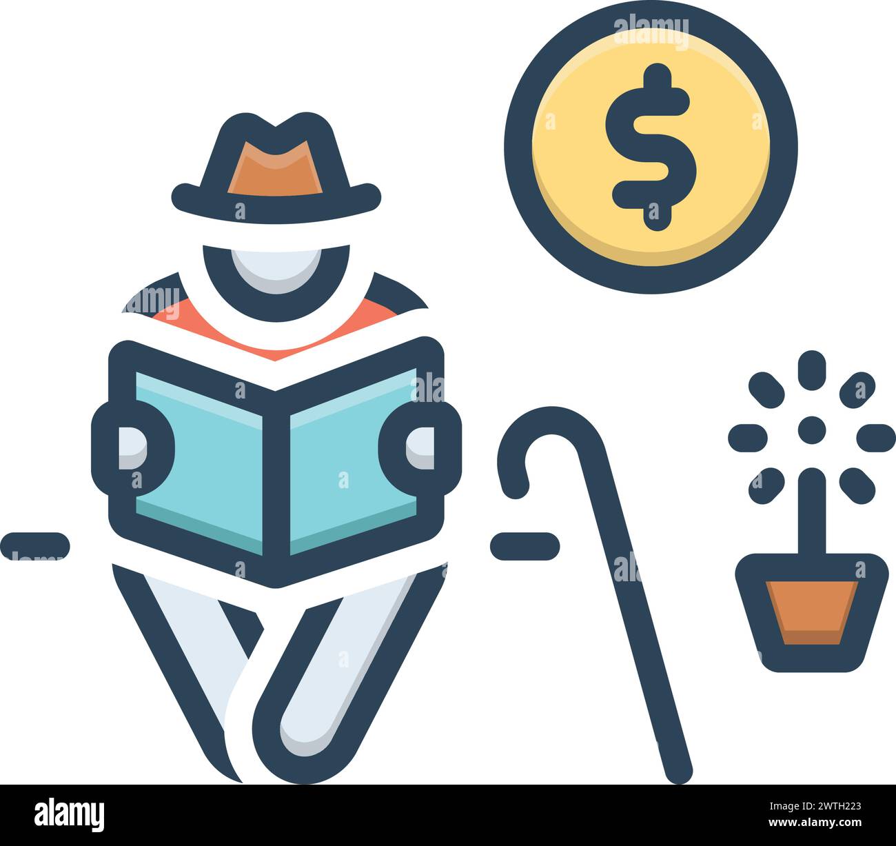 Ageing person Stock Vector Images - Alamy