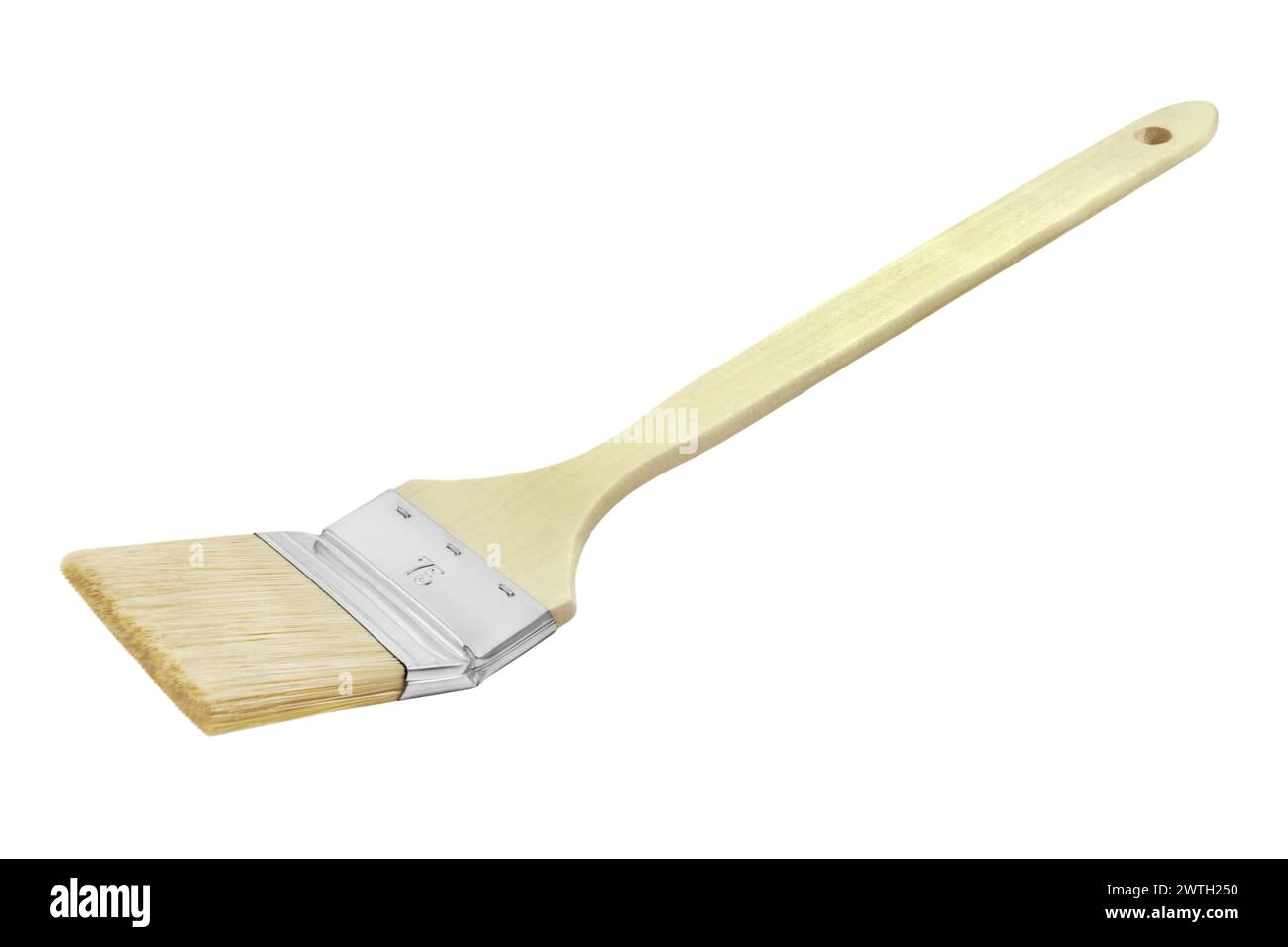 Corner paint brush isolated on white background Stock Photo - Alamy