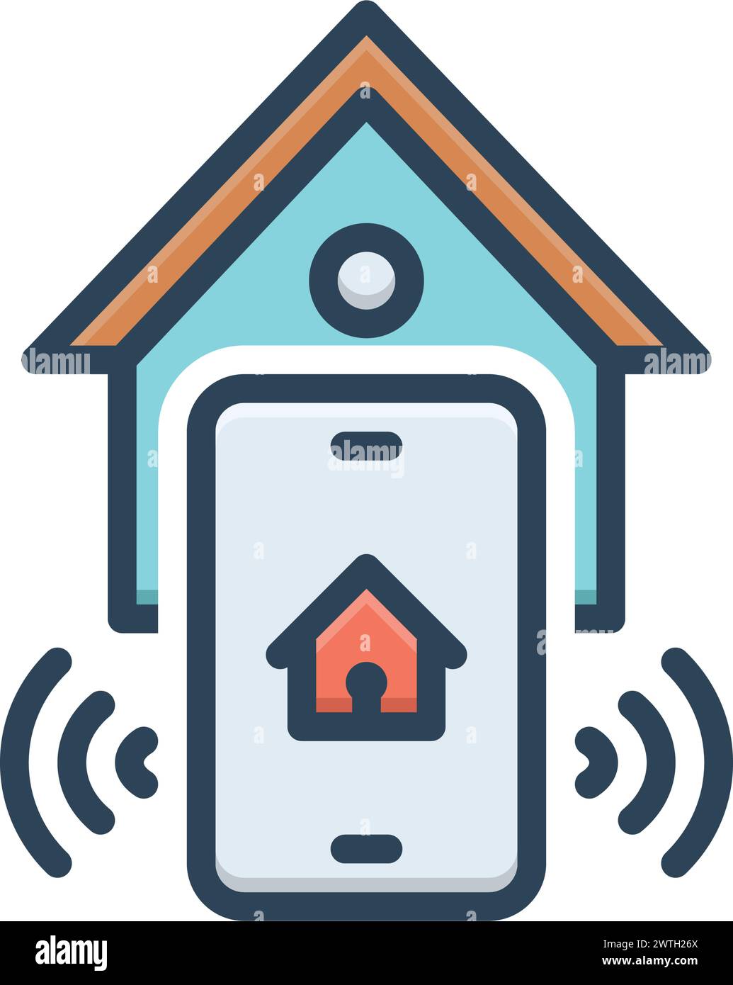 Smart home controlled Stock Vector Images - Alamy