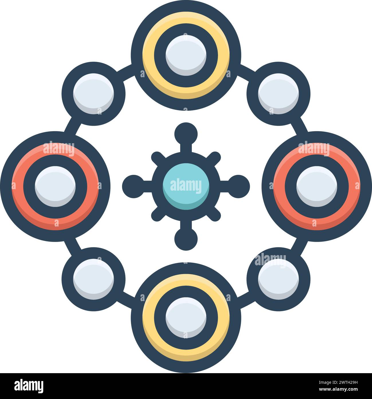 Blockchain node Cut Out Stock Images & Pictures - Alamy