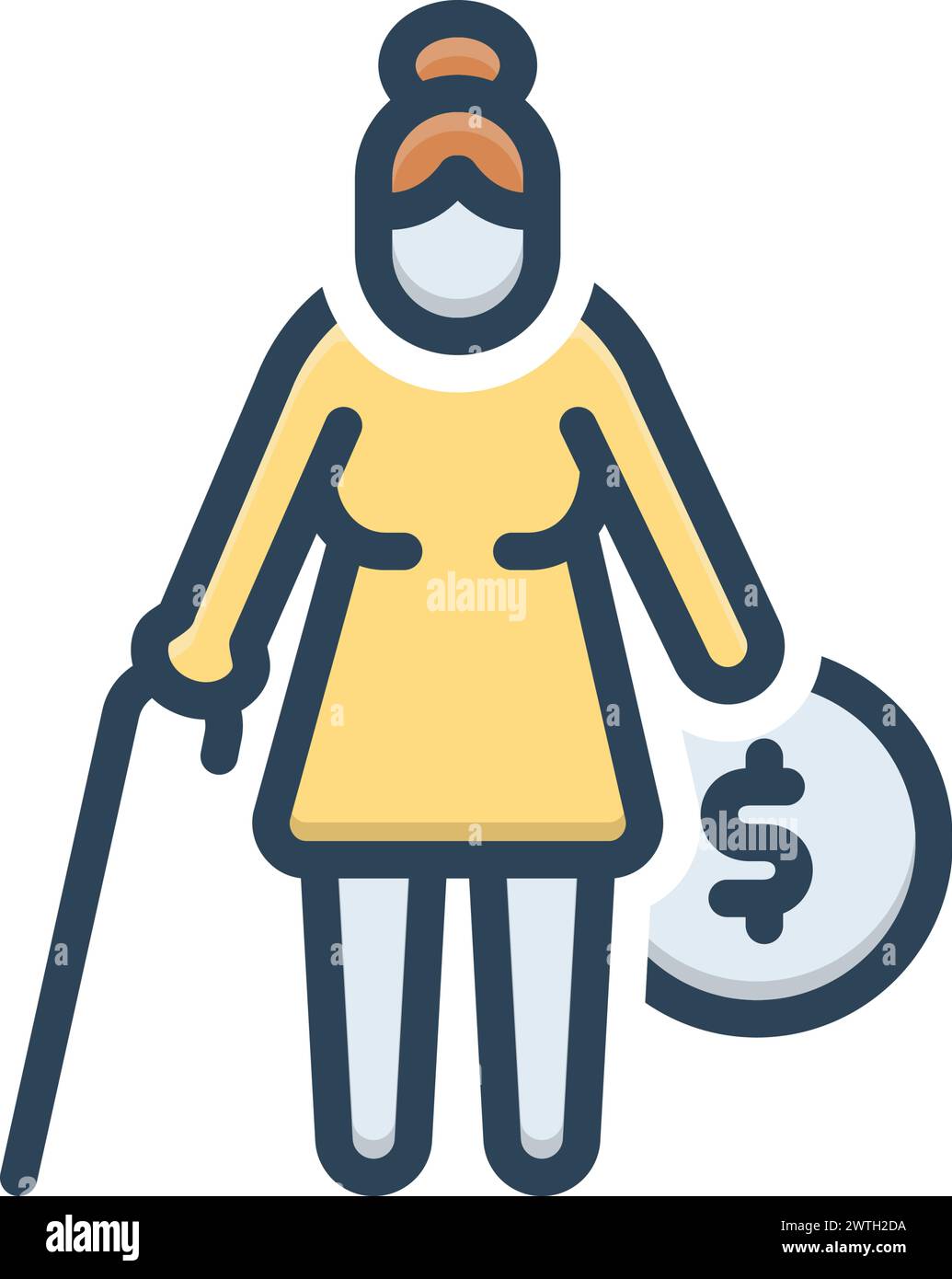 Icon pension retirement Stock Vector Images - Alamy