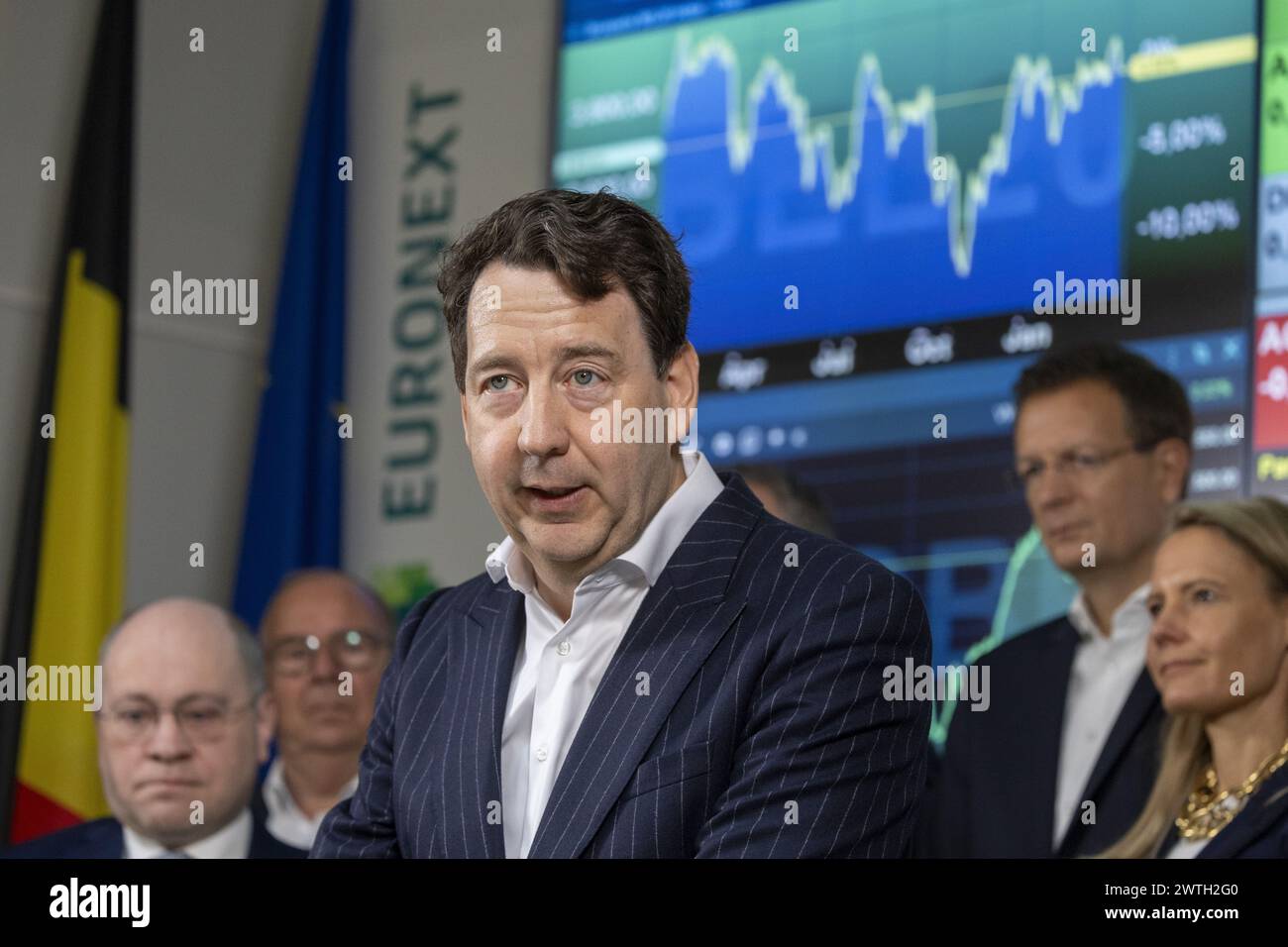 Brussels, Belgium. 18th Mar, 2024. Lotus Bakeries CEO Jan Boone ...