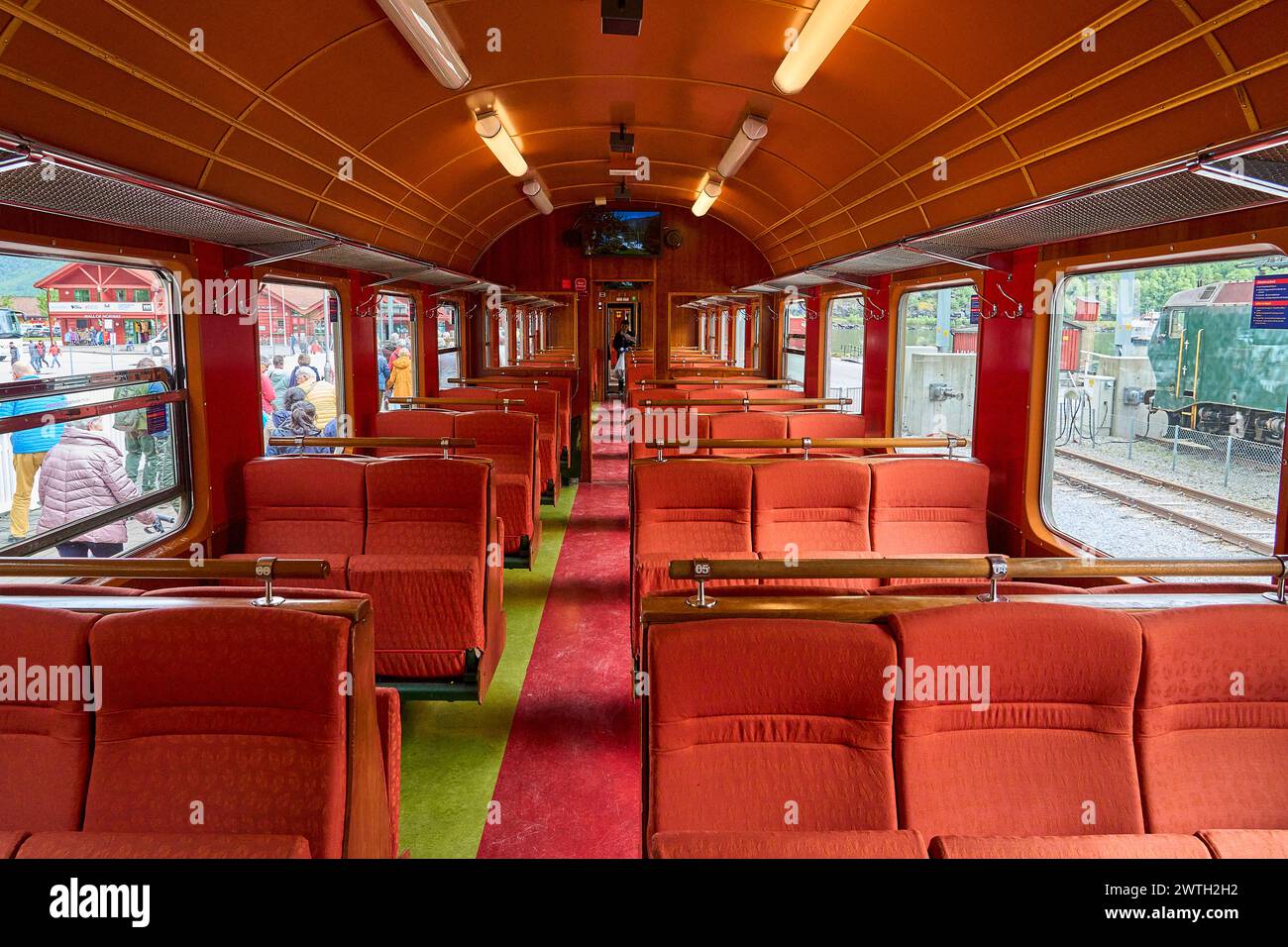 Flam, Norway - 06 03 2022: historic interior of the most beautiful ...