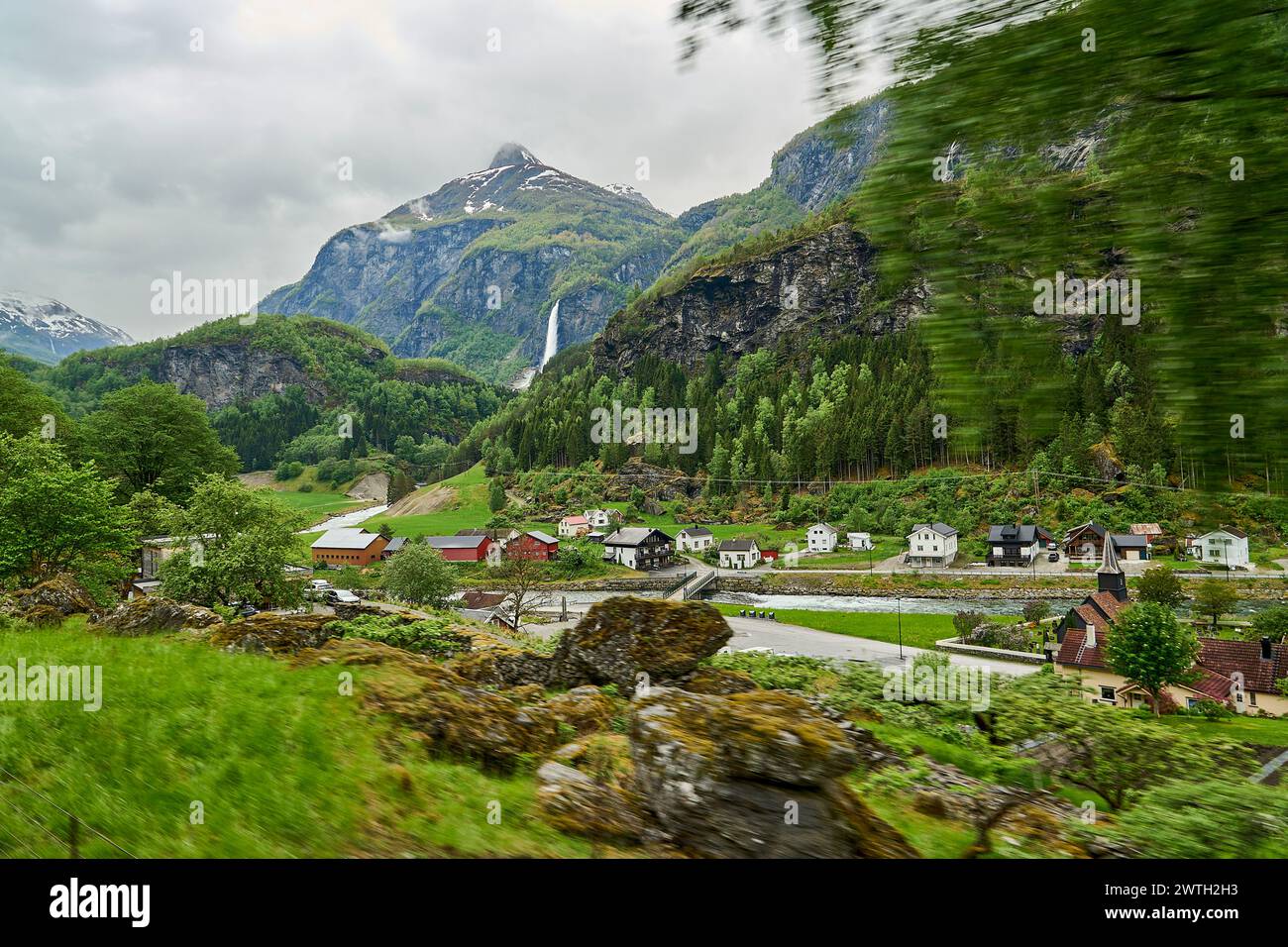 View from the most beautiful train journey with Flamsbana between Flam ...