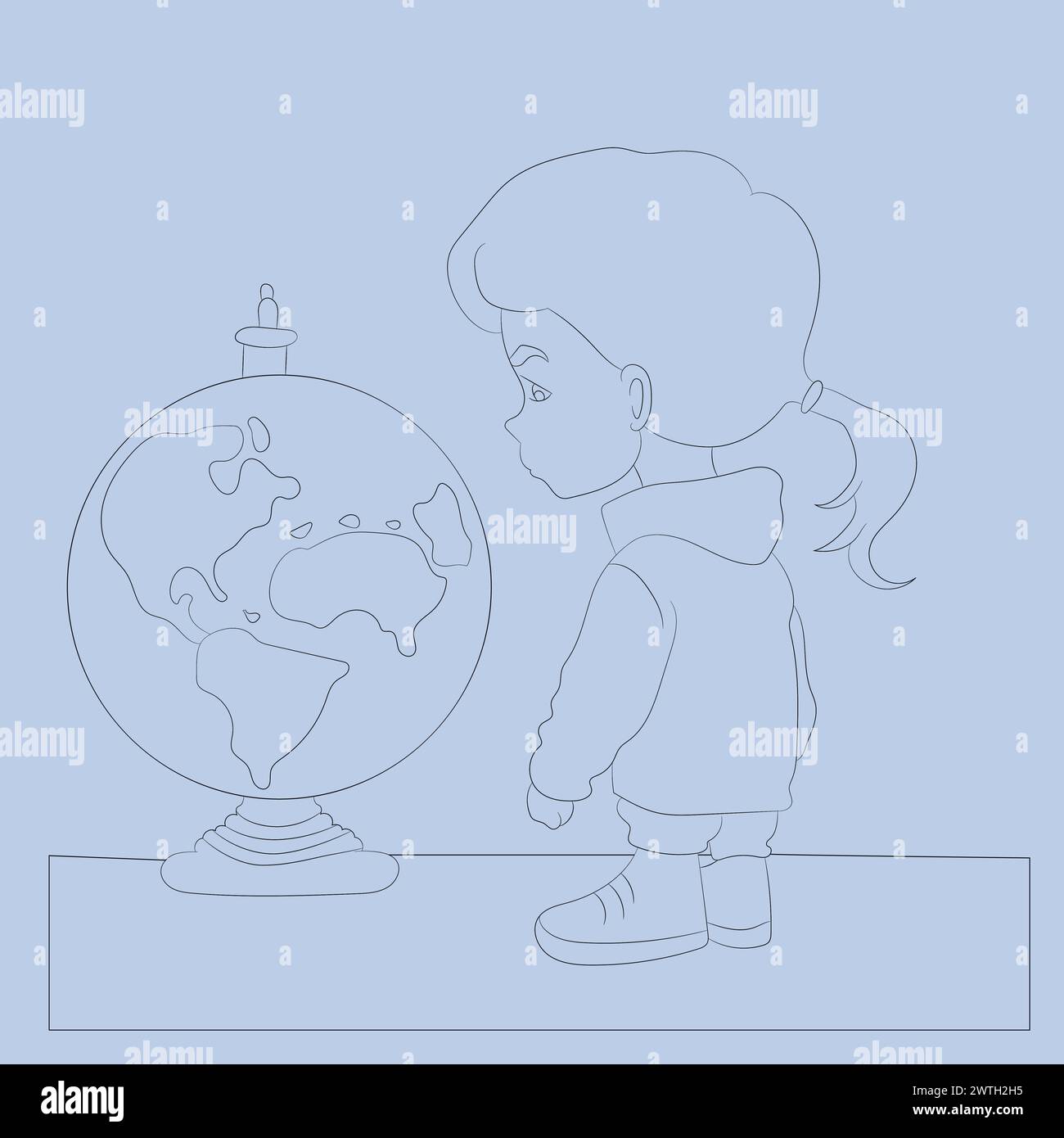 Planet earth bulb light Stock Vector Images - Alamy