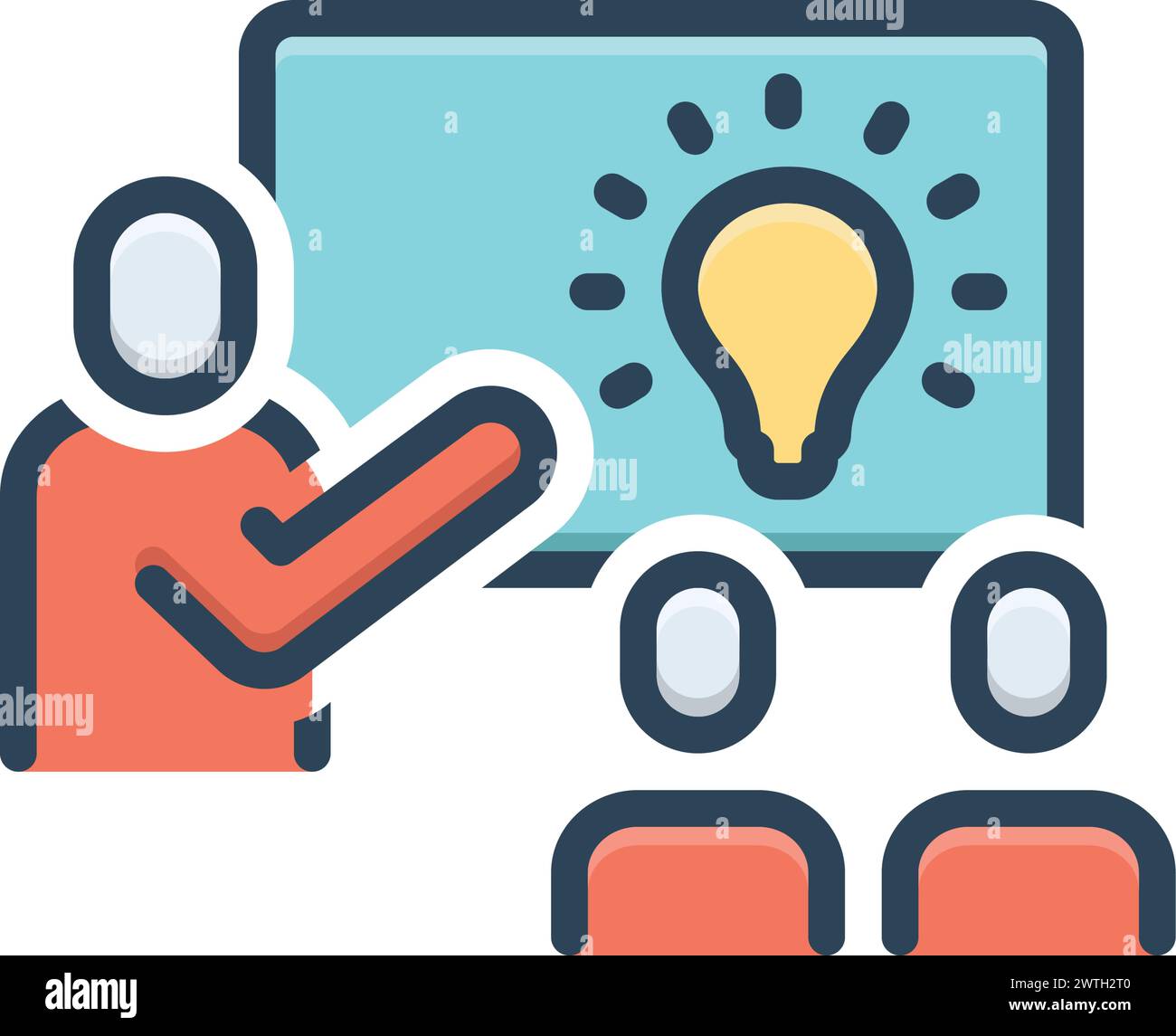 Idea presentation Stock Vector Images - Alamy