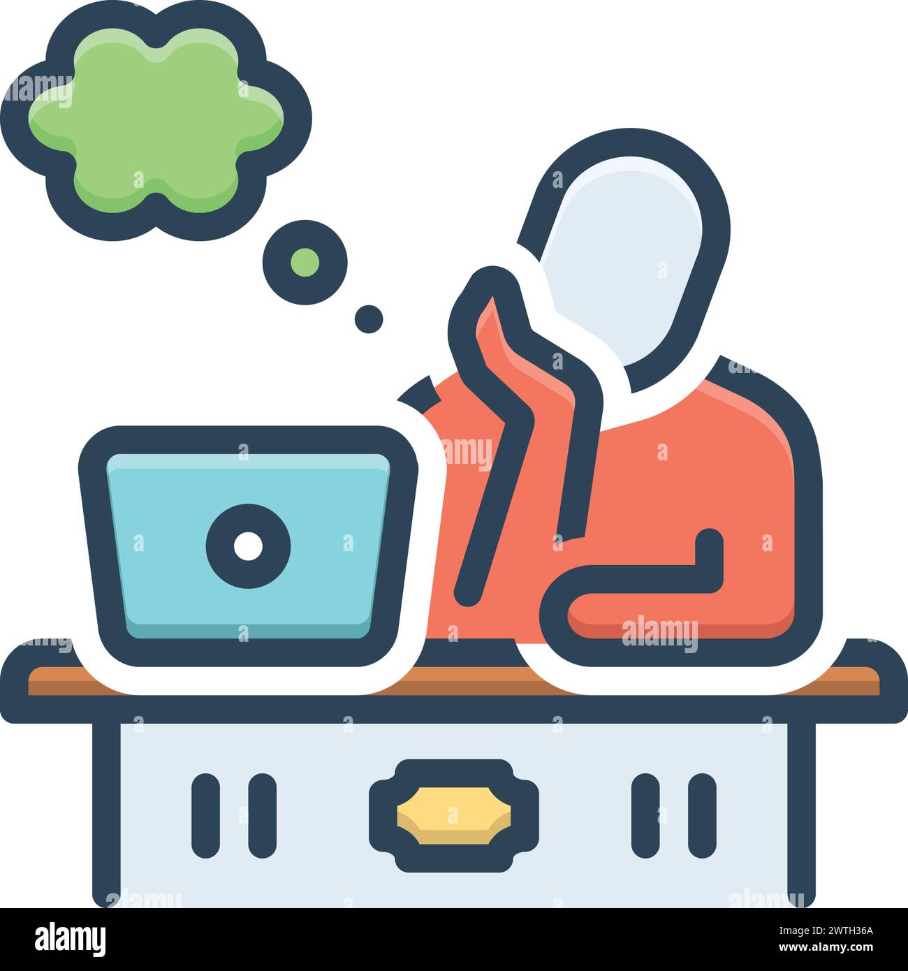 Icon for thinking, thinker Stock Vector Image & Art - Alamy