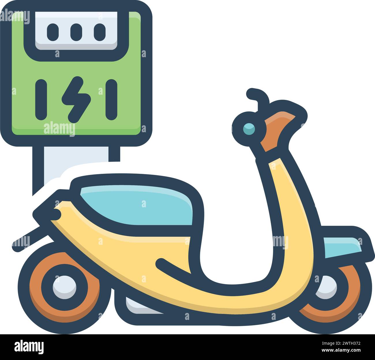 Icon for electric scooter, electric Stock Vector Image & Art - Alamy
