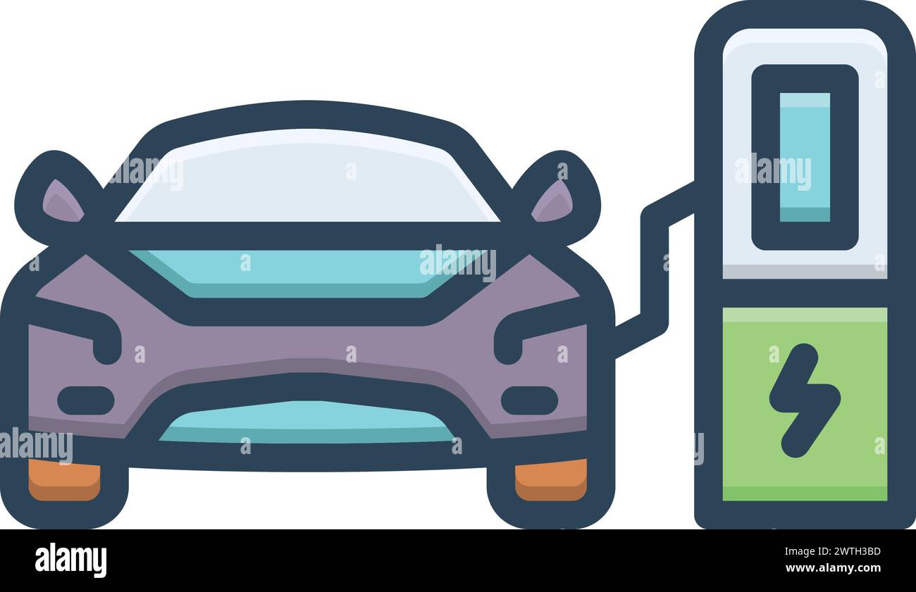 Icon for electric car, electric Stock Vector Image & Art - Alamy