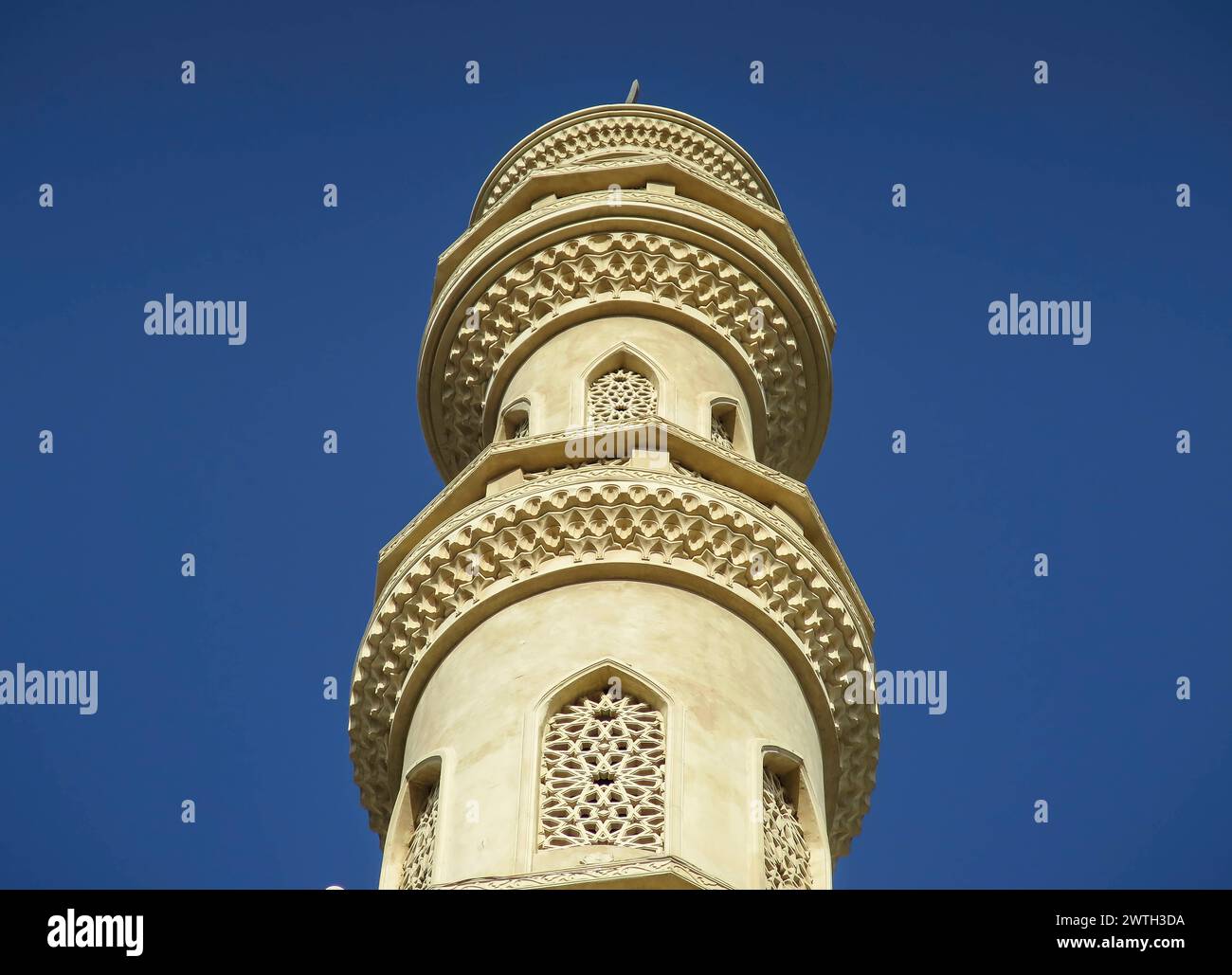 Minarett, Al Mina Moschee, Hurghada, Ägypten *** Minaret, Al Mina ...