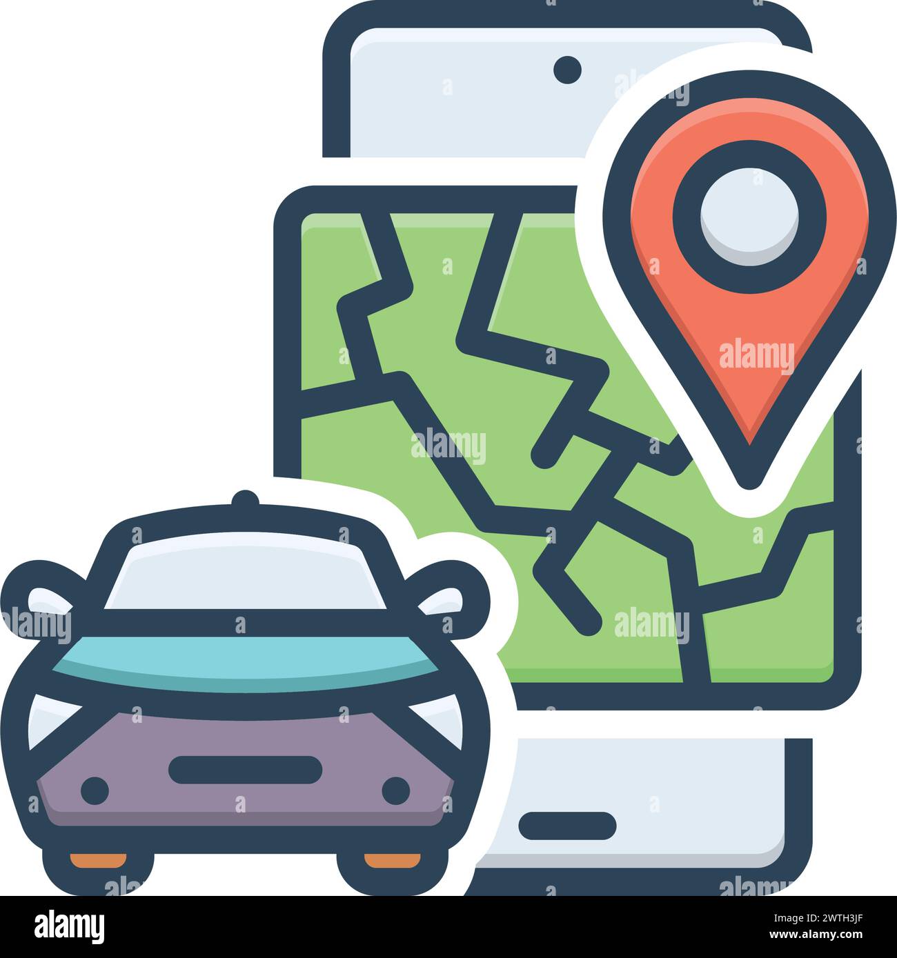 Icon for taxi, vehicle Stock Vector Image & Art - Alamy