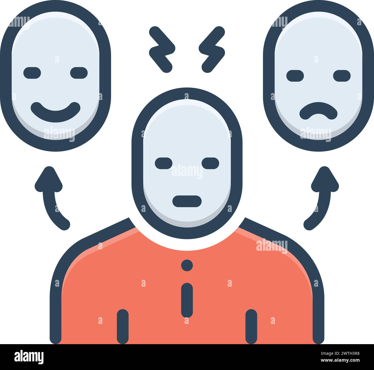 Mood swing vector vectors Stock Vector Images - Alamy