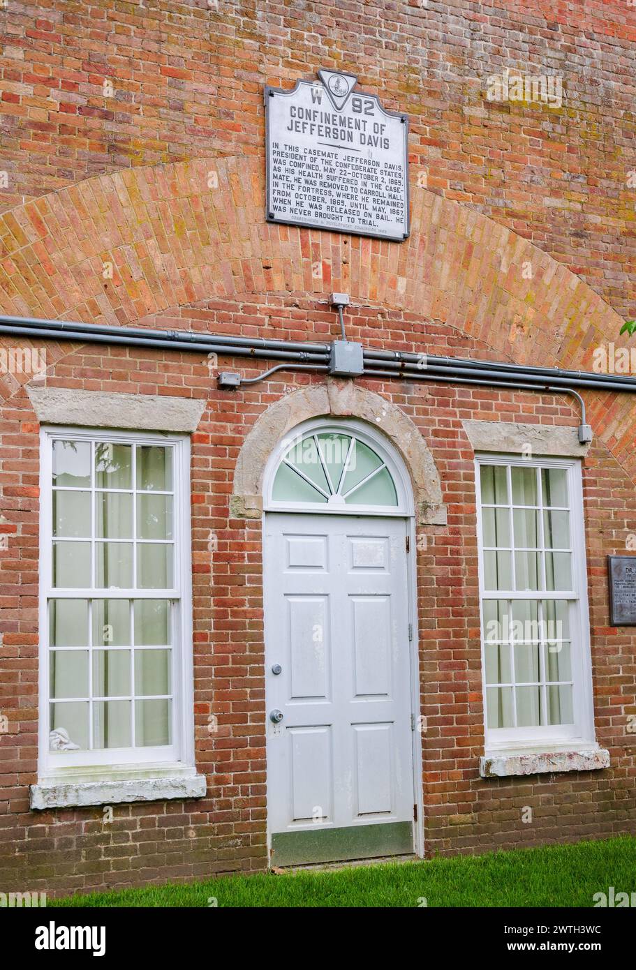 Fort Monroe National Monument, in Hampton, Virginia, at Old Point ...